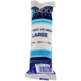 Qualicare HSE Flow Wrapped Large Dressing Stretch Bandage (18cm x 18cm ...